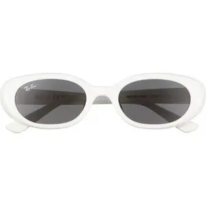 Ray-ban 53mm Oval Sunglasses - White