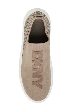 Dkny Jonas Knit Platform Sneakers - Ash