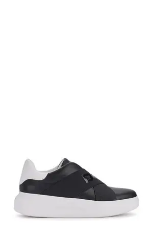 Dkny Jaye Platform Sneakers - Black/ White