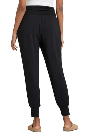 Seraphine Over-the-bump Maternity Joggers - Black