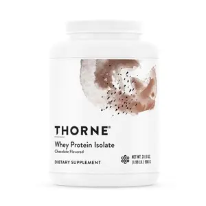 THORNE Whey Protein Isolate Chocolate Flavor Nsf Certified For Sport 31.9 Oz - One-color