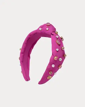 Lilly Pulitzer Slim Knot Embellished Headband - Electric Fuchsia