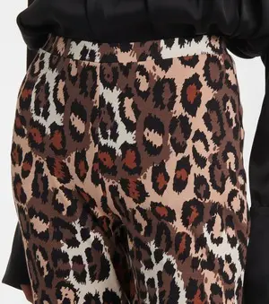 Diane Von Furstenberg Leopard-print Flared Pants