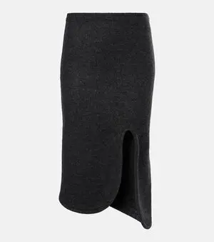 Victoria Beckham Padded High-rise Wool Pencil Skirt