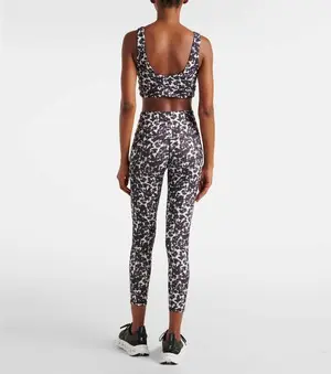 Varley Printed High-rise Leggings - Blue