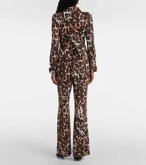 Diane Von Furstenberg Michele Leopard-print Jumpsuit