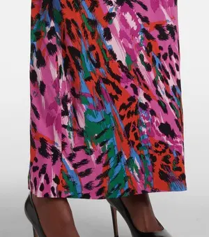 Diane Von Furstenberg Saavya Leopard-print Maxi Dress