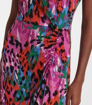 Diane Von Furstenberg Saavya Leopard-print Maxi Dress