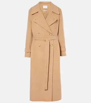 Vince Belted Double-breasted Wool-blend Coat
