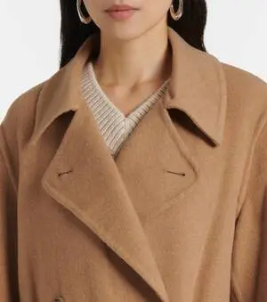 Vince Belted Double-breasted Wool-blend Coat