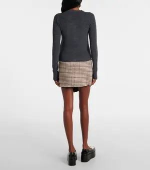 GANNI Argyle Wool Cardigan
