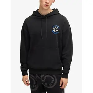 Hugo Graphic-print Relaxed-fit Cotton-jersey Hoody