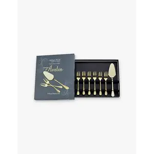 ARTHUR PRICE Avalon Stainless-steel Pastry Set Of Seven - Champagne
