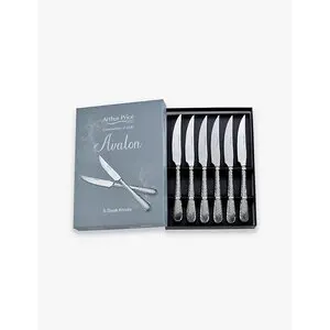 ARTHUR PRICE Avalon Set Of Six Steak Knives - Stainless Steel