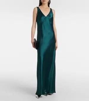 Vince Satin Slip Maxi Dress