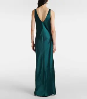 Vince Satin Slip Maxi Dress