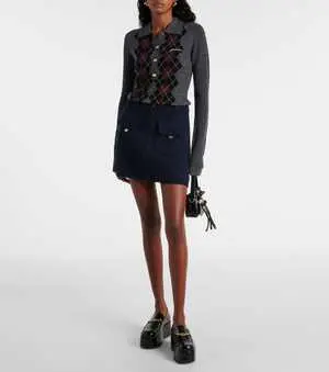 GANNI Croc-effect Faux Leather Platform Loafers