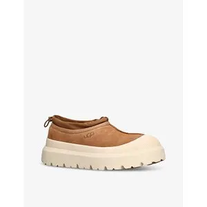 UGG Logo-embossed Suede Slippers - Beige Comb