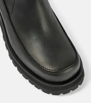 GANNI Faux Leather Ankle Boots