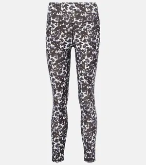 Varley Printed High-rise Leggings - Blue