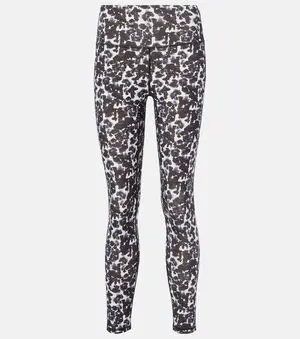 Varley Printed High-rise Leggings - Blue