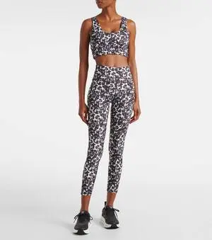 Varley Printed High-rise Leggings - Blue