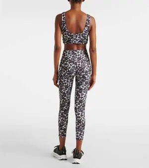 Varley Printed High-rise Leggings - Blue