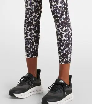 Varley Printed High-rise Leggings - Blue
