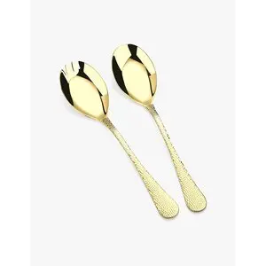 ARTHUR PRICE Avalon Pvd-coated Stainless-steel Salad Servers - Champagne