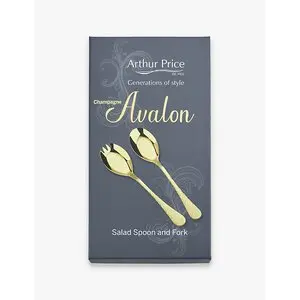 ARTHUR PRICE Avalon Pvd-coated Stainless-steel Salad Servers - Champagne