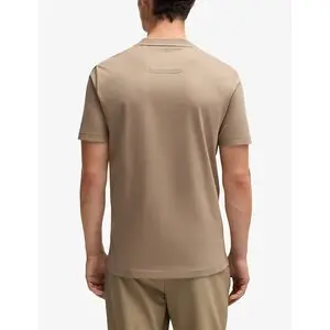 BOSS Logo-print Regular-fit Cotton T-shirt
