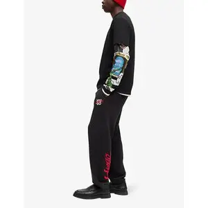 Hugo Logo-print Drawstring-waist Cotton-jersey Jogging Bottoms