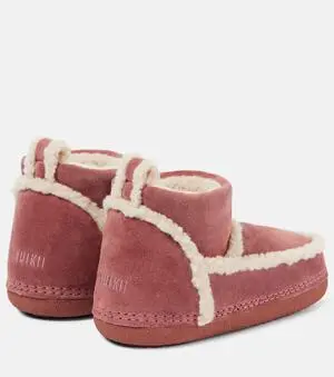 Inuikii Classic Shearling-trimmed Suede Boots