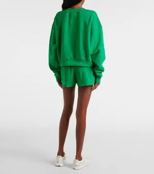 The Upside Drifter Dominique Cotton Fleece Sweatshirt - Green