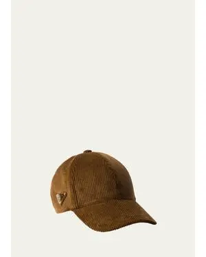 Prada Corduroy Baseball Cap