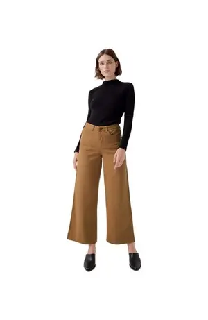 PACT Organic Stretch Twill Wide Leg Pant