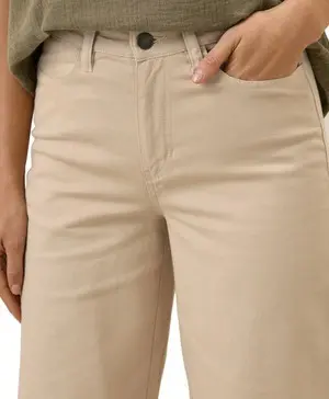 PACT Organic Stretch Twill Wide Leg Pant