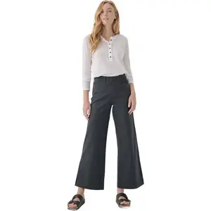 PACT Organic Stretch Twill Wide Leg Pant - Storm