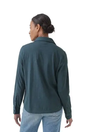PACT Organic Cotton Slub Long Sleeve Button-up