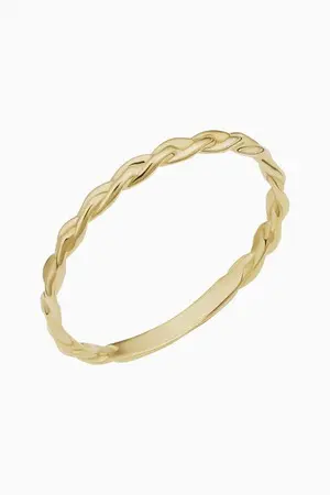 ORADINA 14k Gold Caesar Stack Ring - Yellow Gold