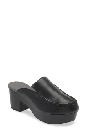 Women's Platform Loafer Mules Clogs