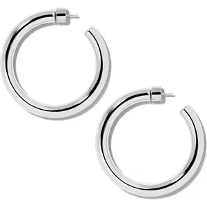 JENNIFER FISHER Samira Baby Hoop Earrings - Silver