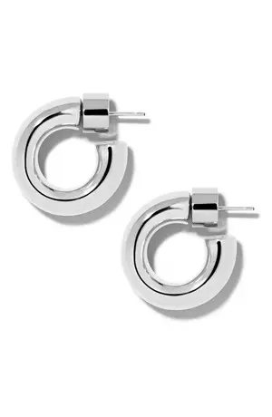 JENNIFER FISHER Samira Micro Huggies - Silver