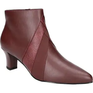 EASY WORKS BY EASY STREET Falcon Pointed Toe Bootie - Burgundy