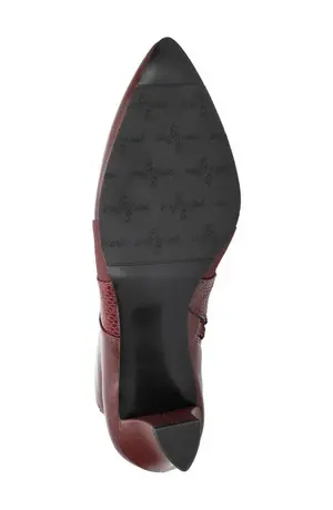 EASY WORKS BY EASY STREET Falcon Pointed Toe Bootie - Burgundy