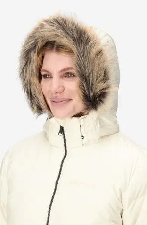 MARMOT Ithaca 700 Fill Power Down Hooded Jacket - Papyrus