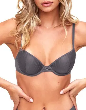 NAIA Holly Unlined Demi Bra - Dark Grey