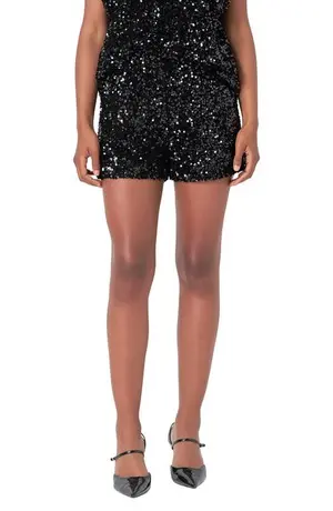 Endless Rose Sequined Shorts For Women