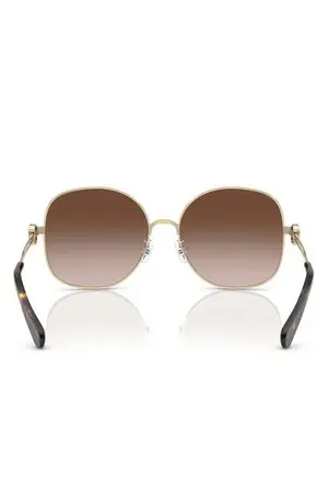 Tory Burch 56mm Gradient Round Sunglasses