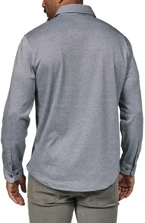 7 Diamonds Generation Knit Button-up Shirt